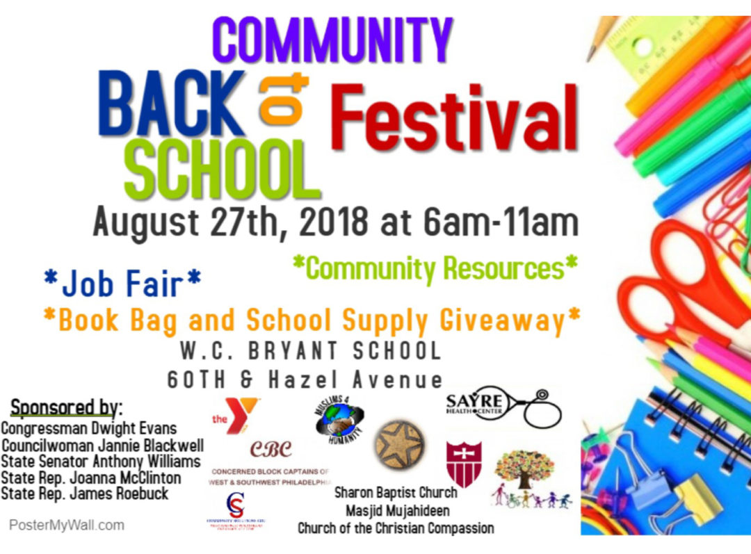 Community Back to School Festival - Senator Anthony H. Williams
